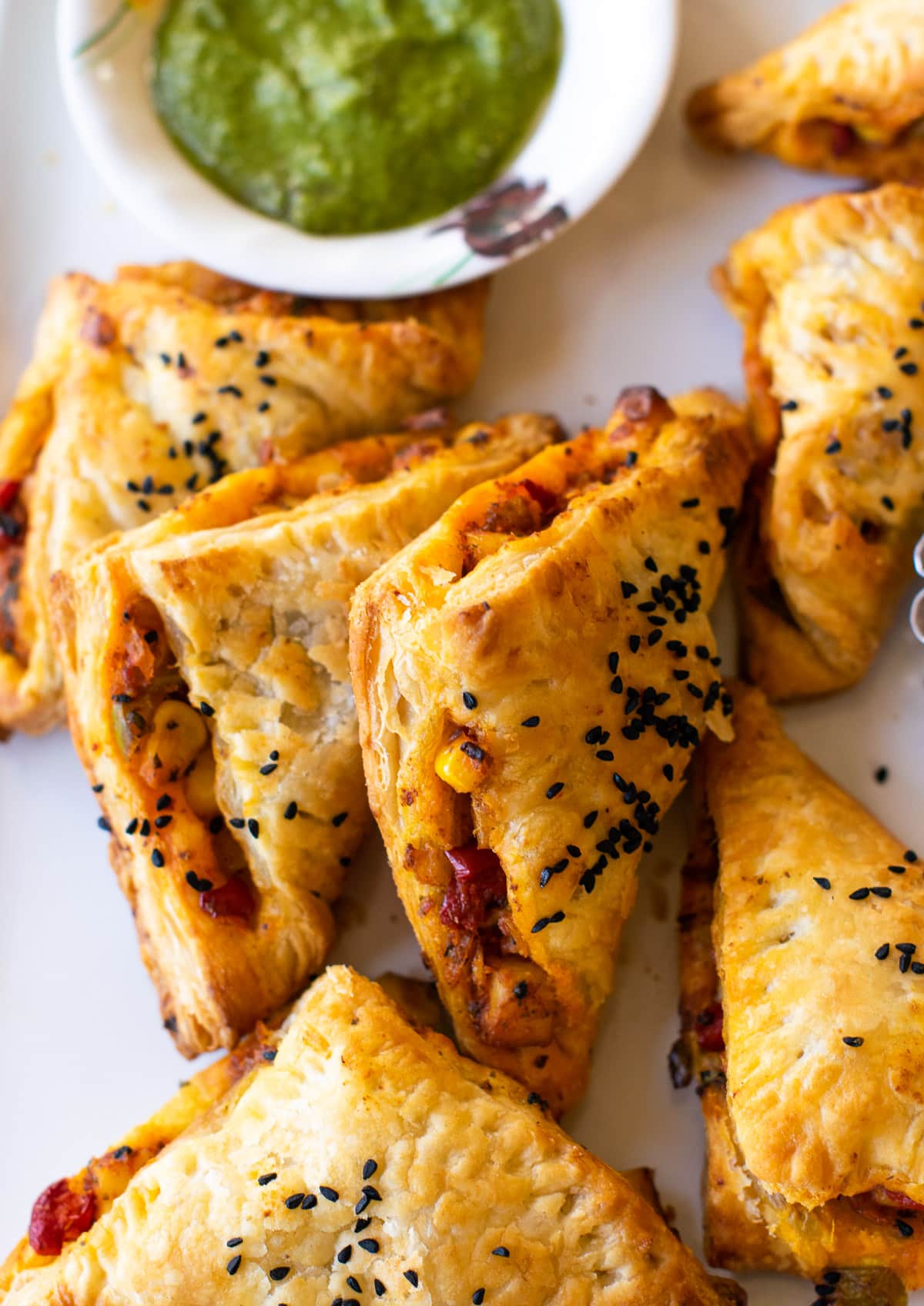 Paneer Puff Pastry (Indian Bakery-Style) - Carve Your Craving